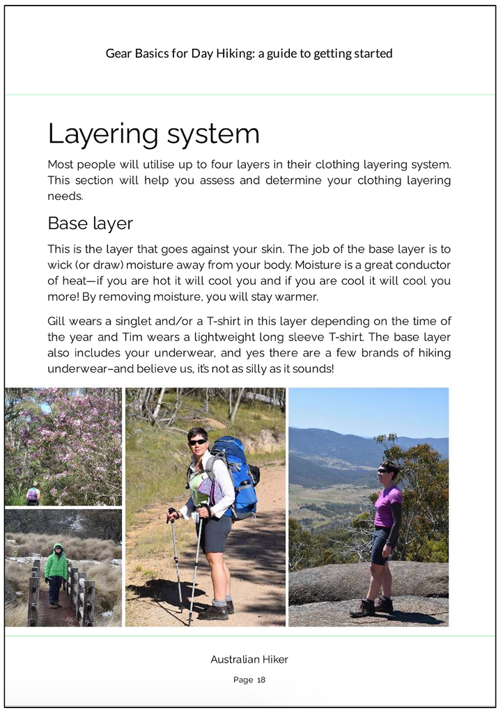 Gear Basics for Day Hiking: a guide to getting started – Australian Hiker
